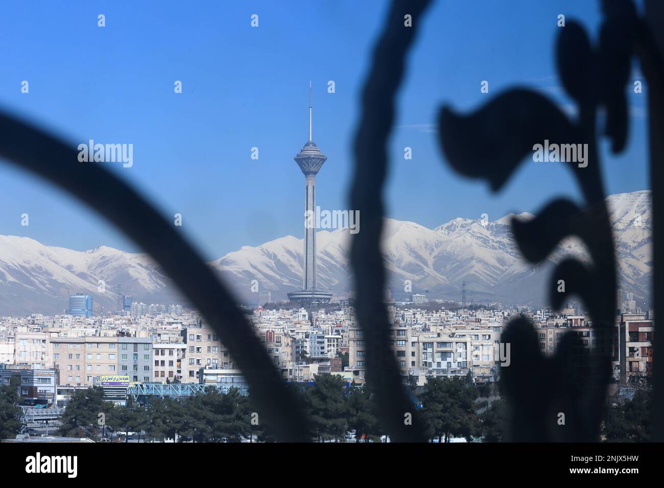 Tehran, Tehran, Iran. 22nd Feb, 2023. A picture shows Tehran's Milad ...
