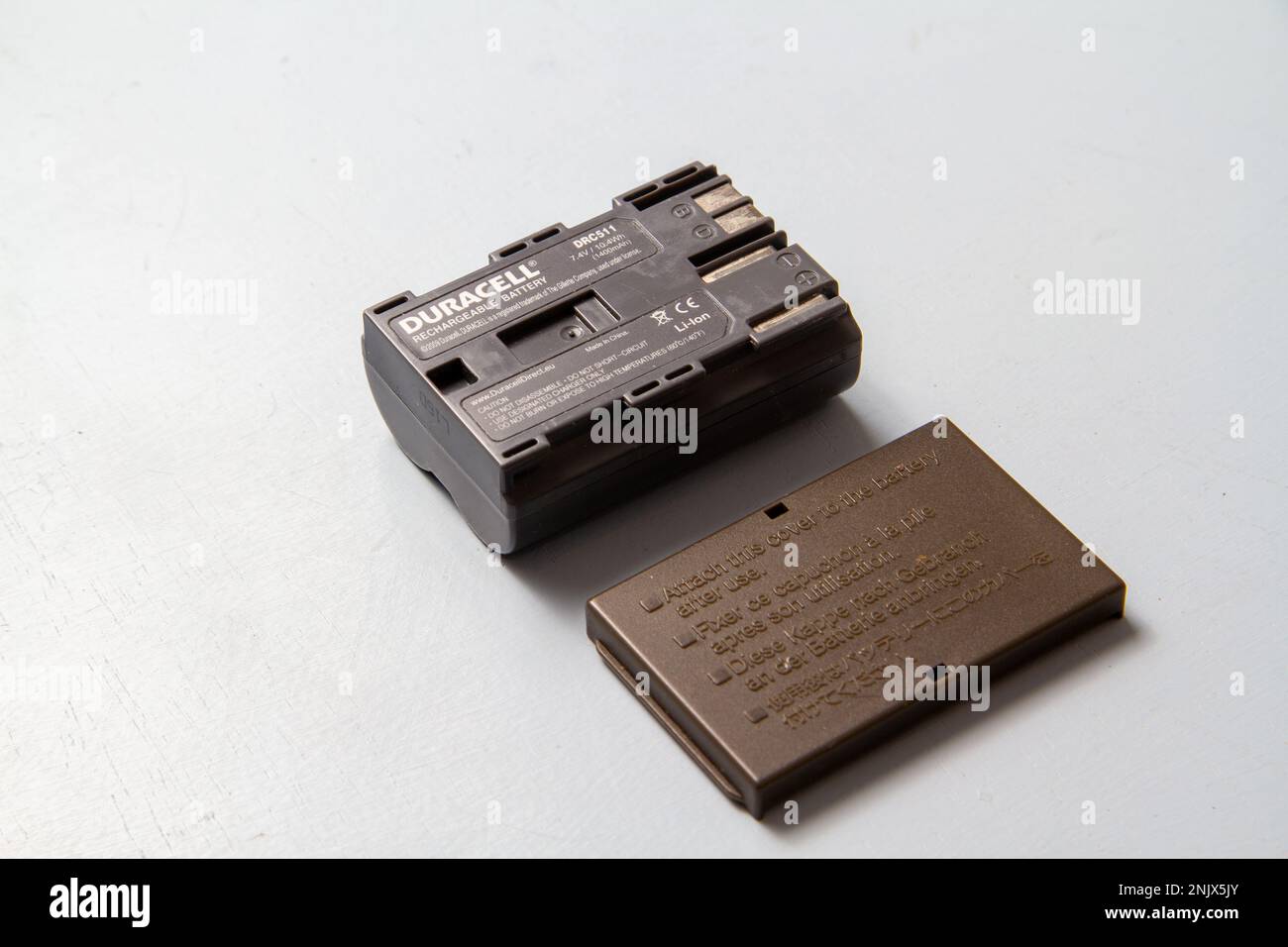 Grey plastic case rechargeable Lithium battery for a Canon digital ...