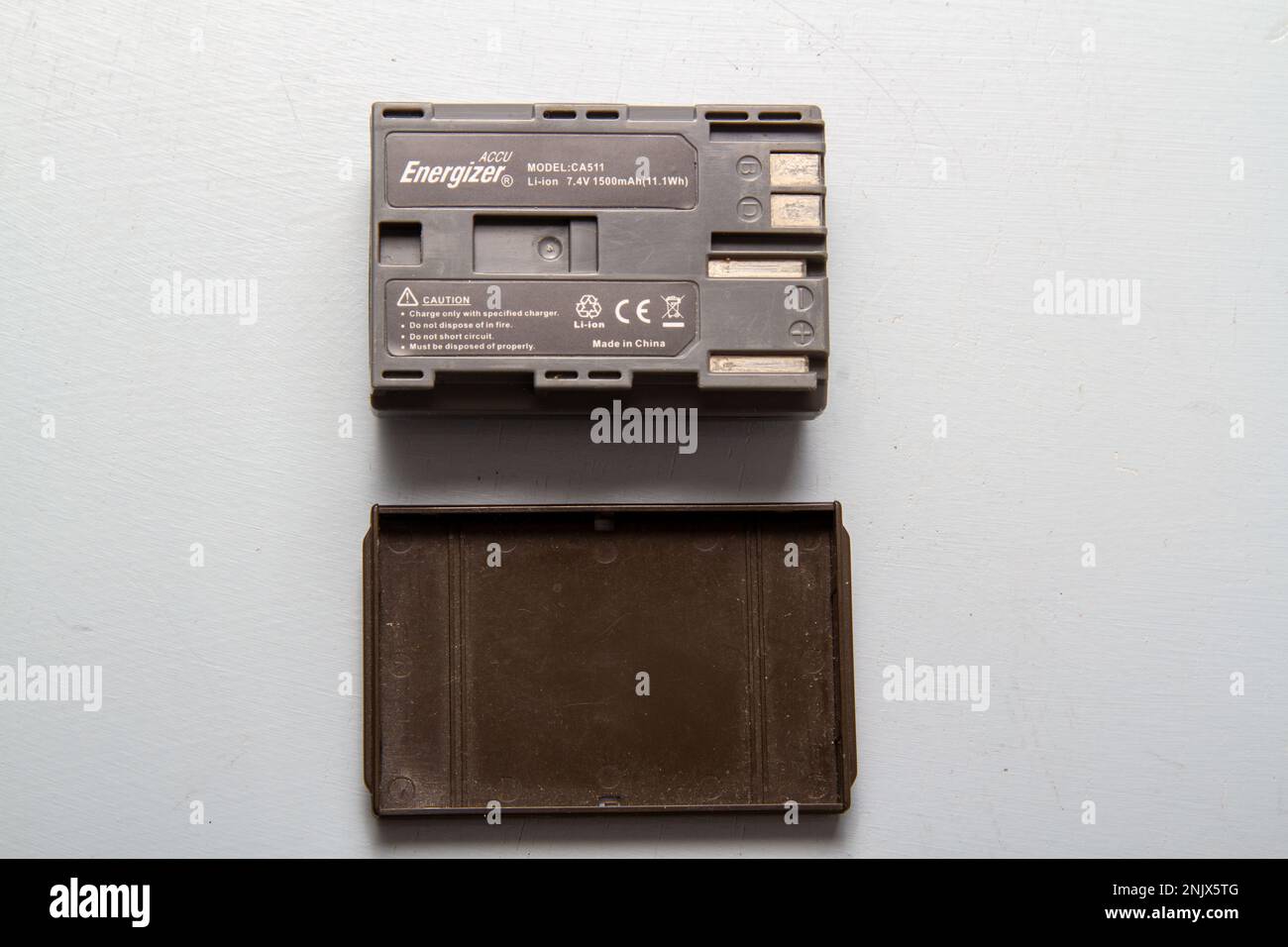 Grey plastic case rechargeable Lithium battery for a Canon digital ...