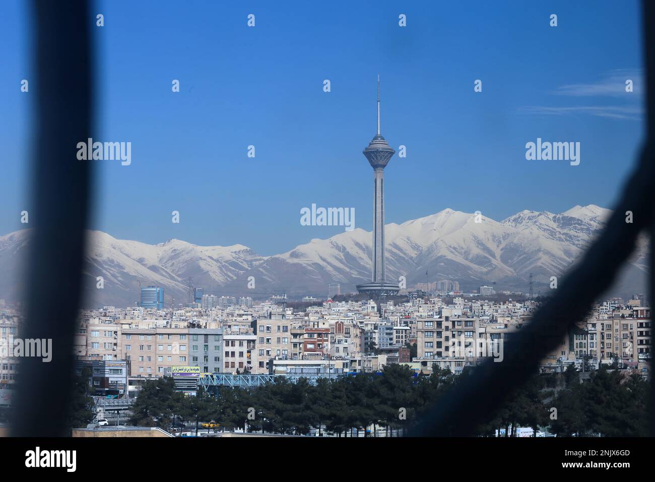 Tehran, Tehran, Iran. 22nd Feb, 2023. A picture shows Tehran's Milad ...