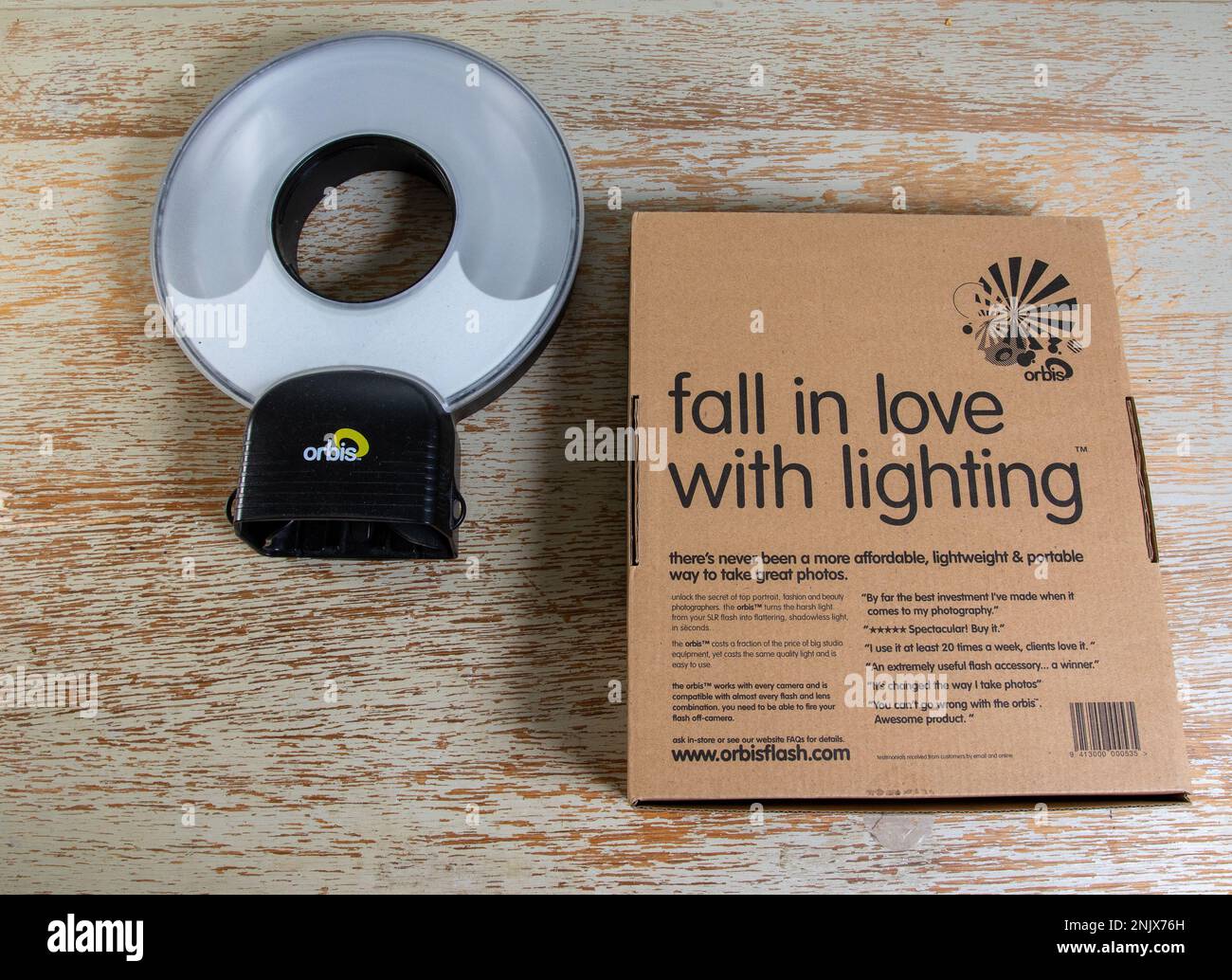 The Orbis is a light modifier that fits over a flash gun to simulate a ...