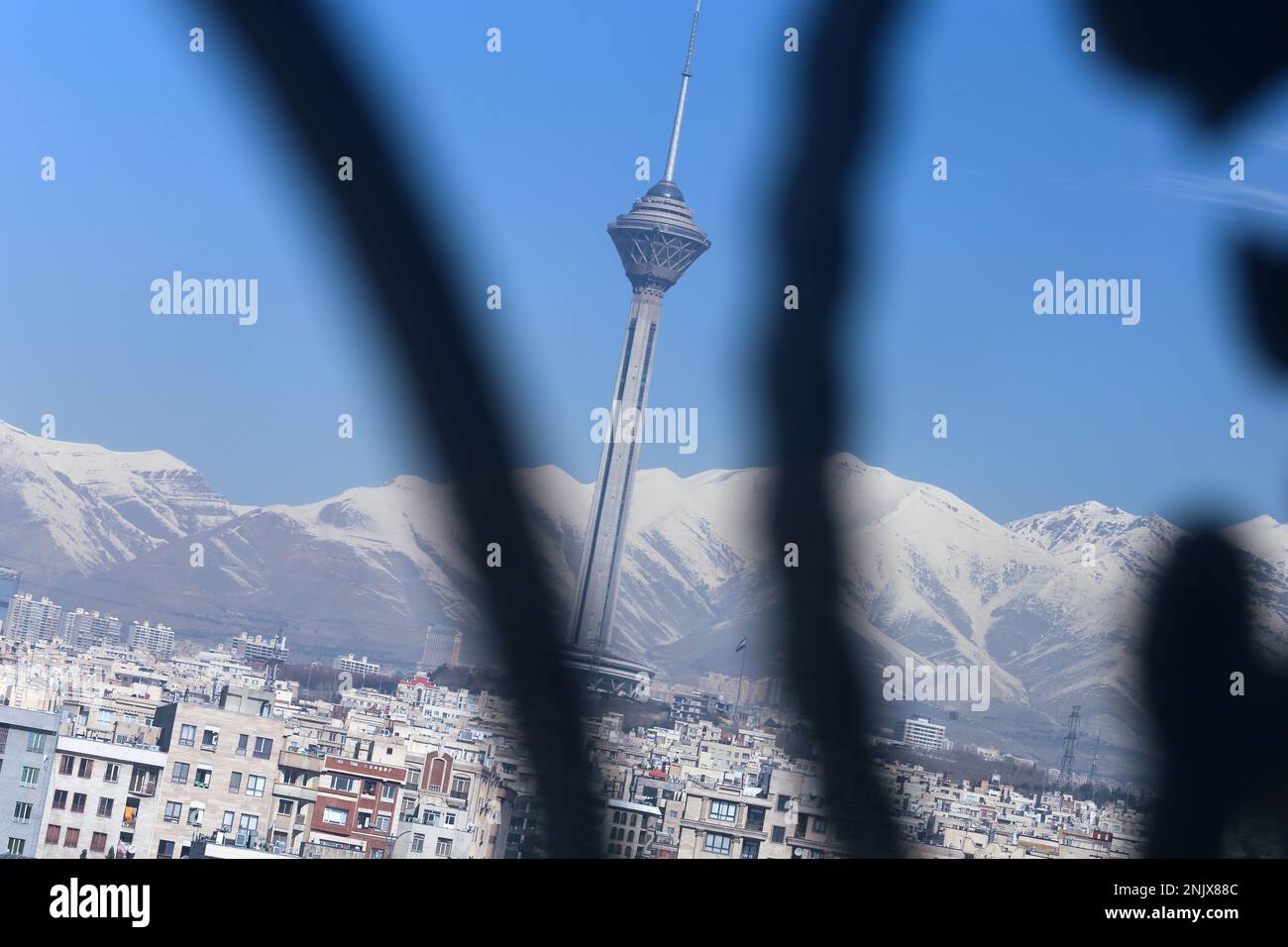 Tehran, Tehran, Iran. 22nd Feb, 2023. A picture shows Tehran's Milad ...