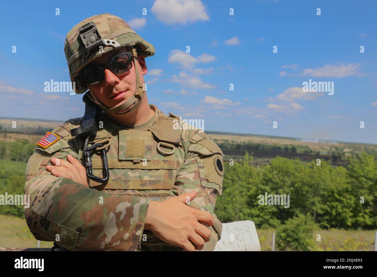 U.S. Army Ohio National Guard Pfc. Thomas O’Connor, a Fire Support ...