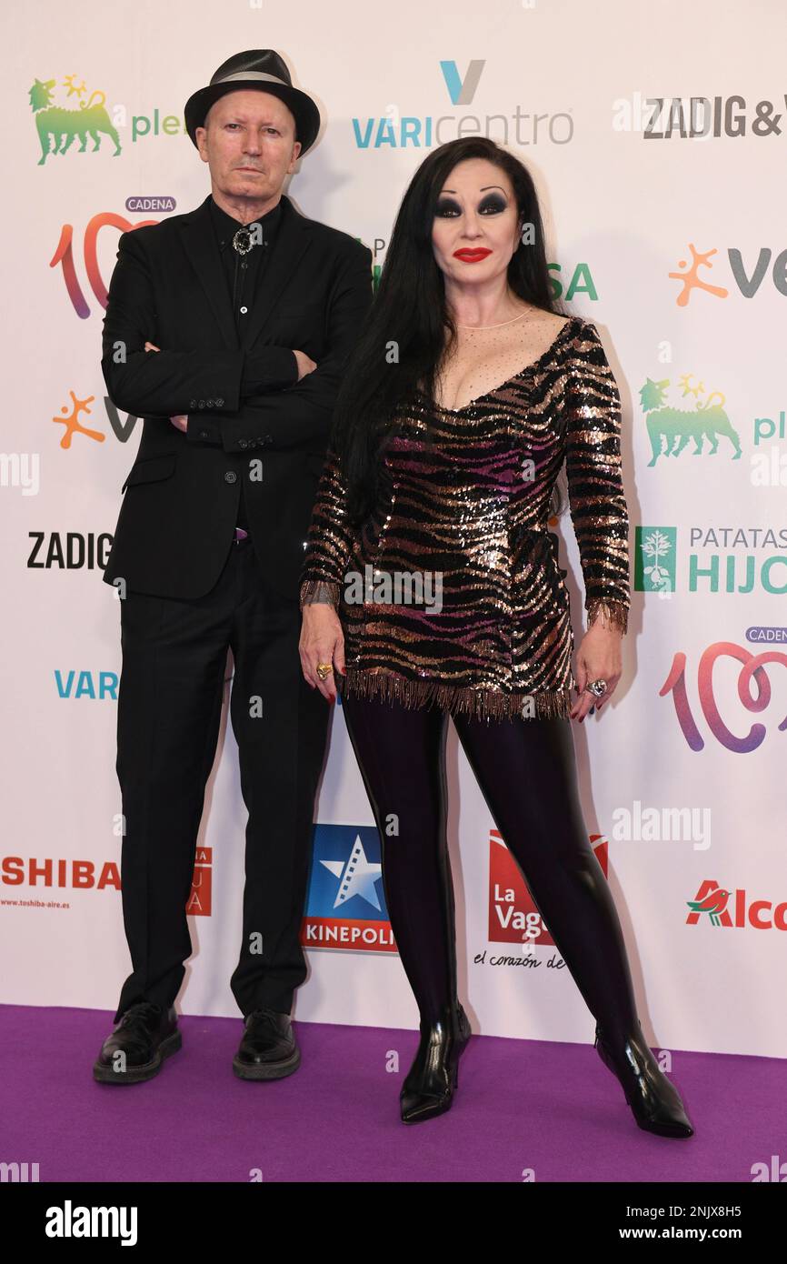 The group Fangoria poses at the photocall prior to Cadena 100's 30th ...
