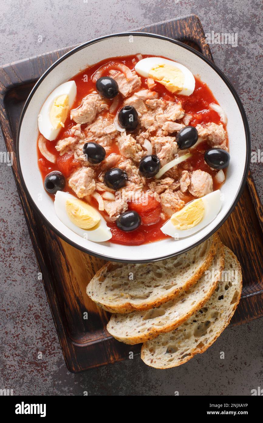 Ensalada Murciana is a traditional Spanish salad made with a ...