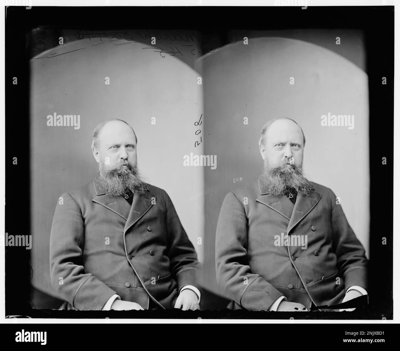 Portrait of Professor O.C. Marsh, a prominent American paleontologist ...