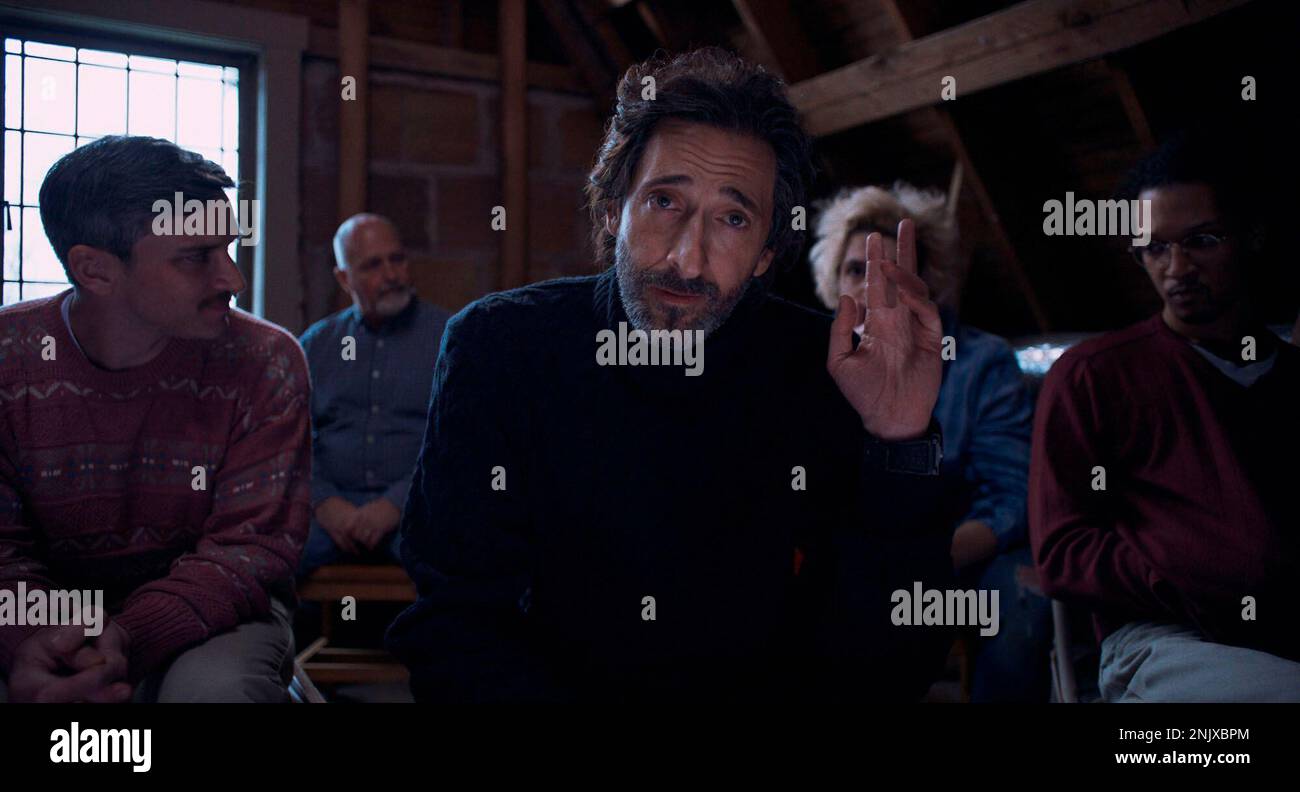 ADRIEN BRODY in MANODROME (2023), directed by JOHN TRENGOVE. Credit ...