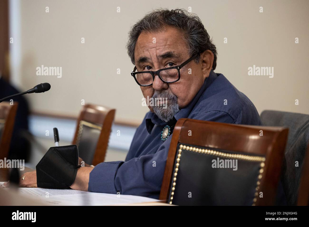 House Natural Resources Committee Chair Raul Grijalva (D-Ariz.) looks ...