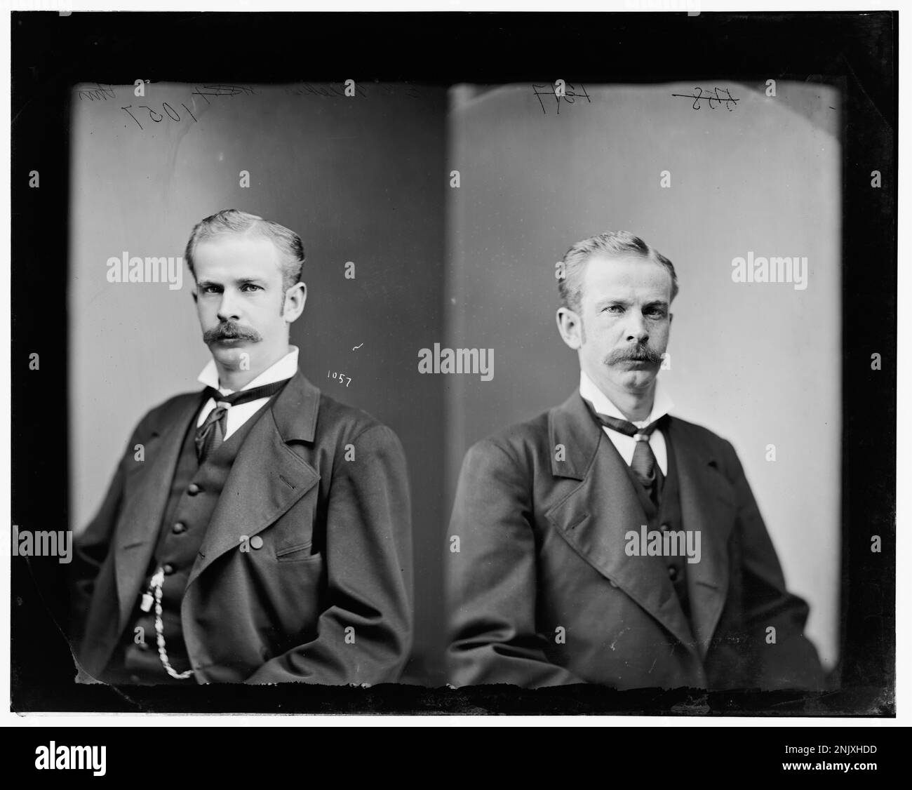 Portrait of E.R. Meeker, a historical figure from the 19th century ...