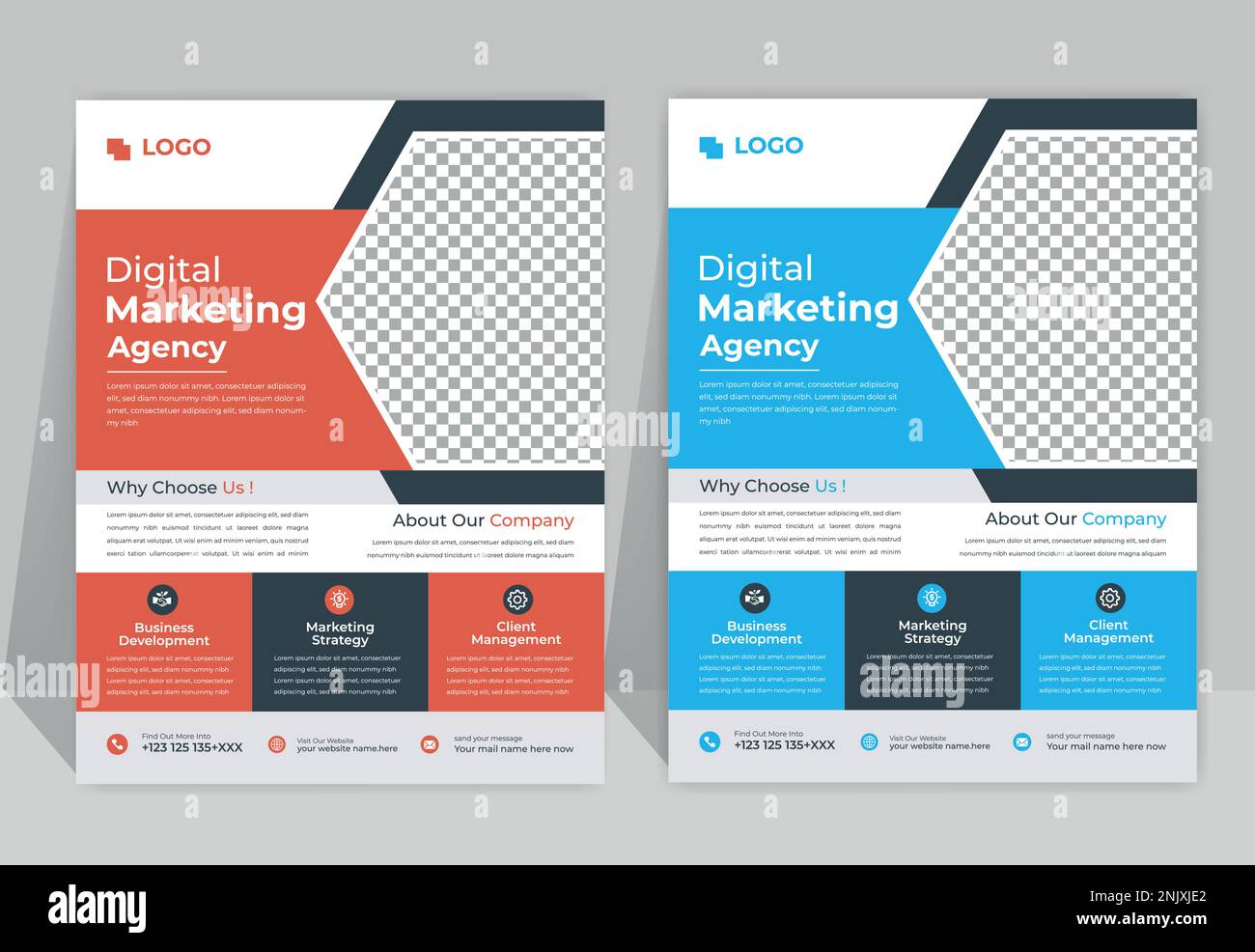 Corporate business flyer template design. for social media web banner ...