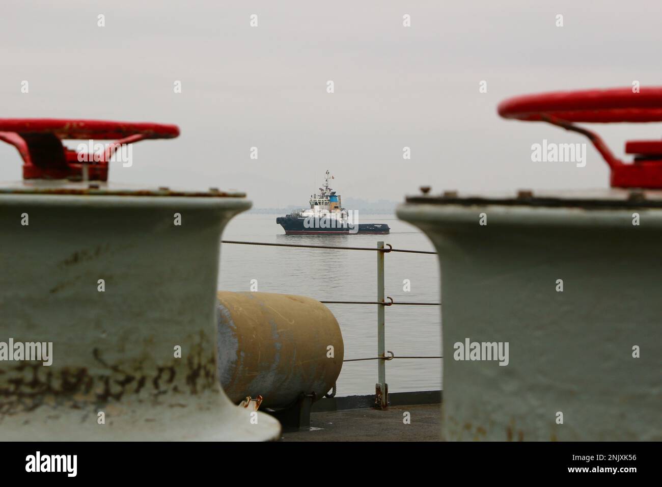 Trheintayuno tugboat listed as a firefighting vessel on its way to meet ...