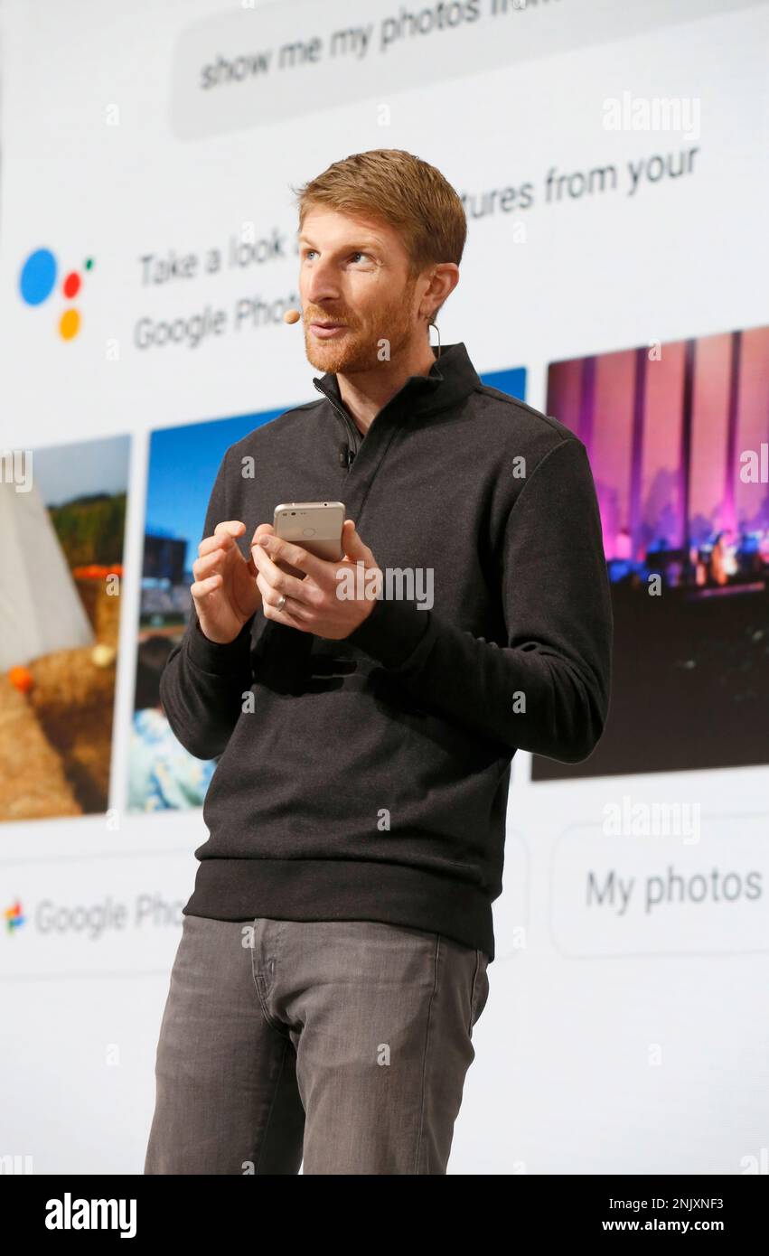 Google's Brian Rakowski introduces Pixel's digital capture during a ...