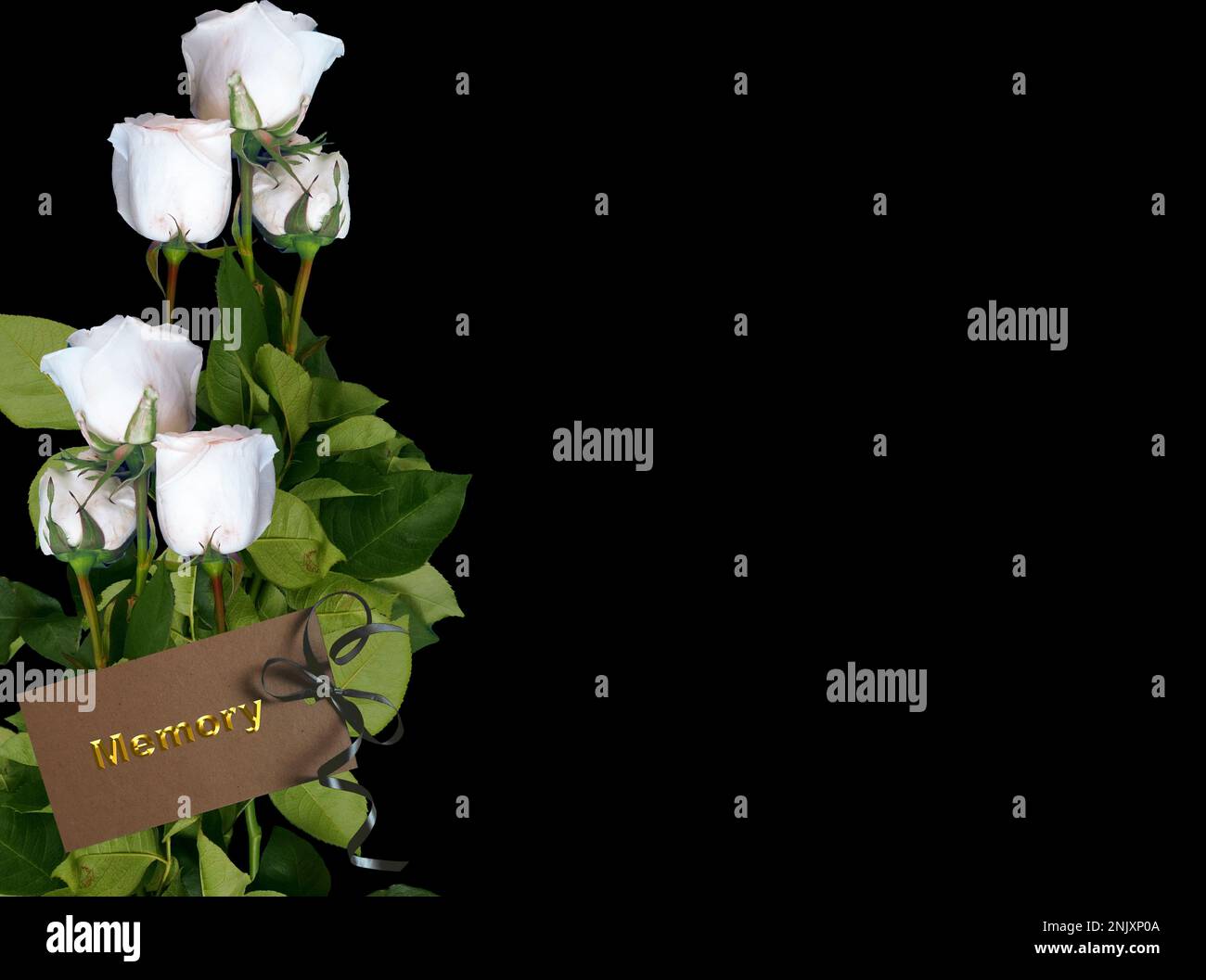 Funeral or wake invitation with white roses. Can also be used as a ...