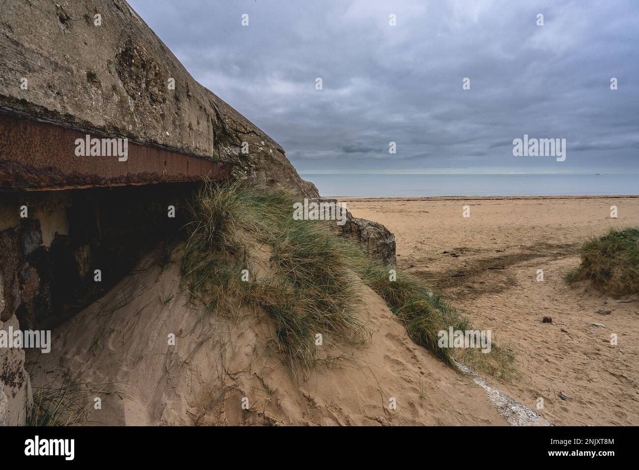 Old german bunkers at Utah Beach, France Stock Photo - Alamy