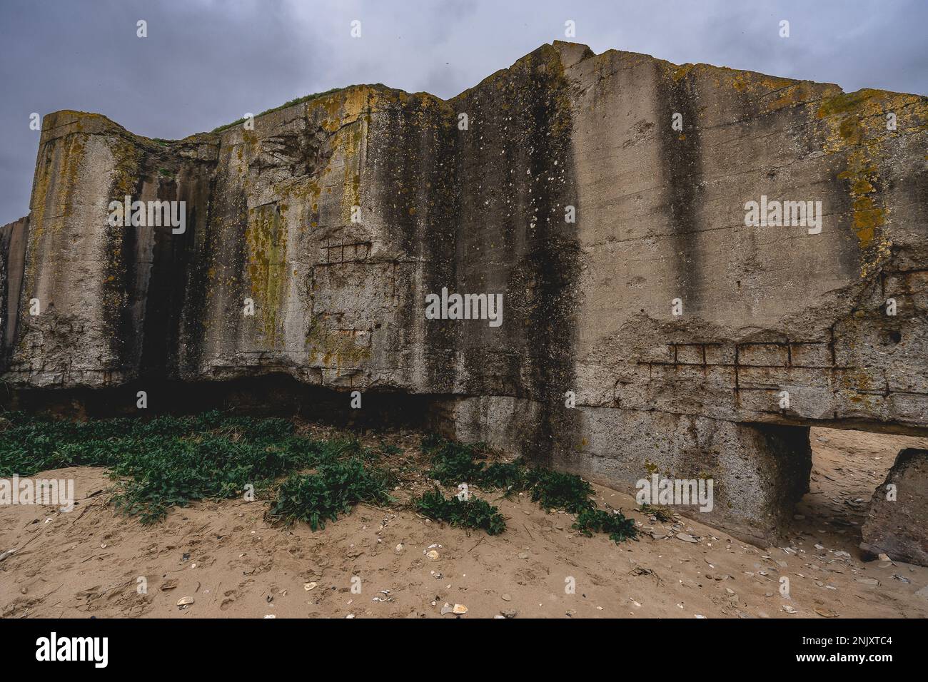 Old german bunkers at Utah Beach, France Stock Photo - Alamy