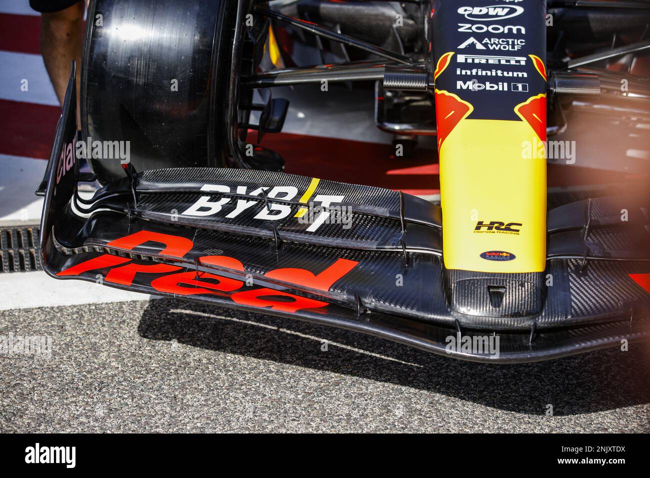 Sakhir, Bahrain - 23/02/2023, Red Bull Racing RB19, front wing ...