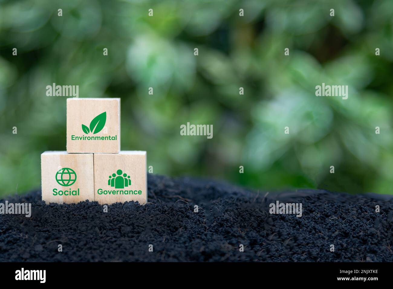 ESG concept of environmental, social and governance. Sustainable and ...