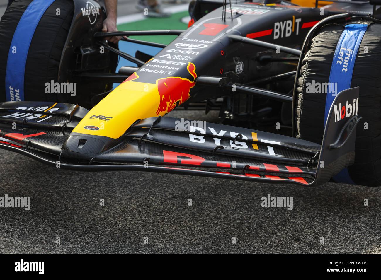 Sakhir, Bahrain - 23/02/2023, Red Bull Racing RB19, front wing ...