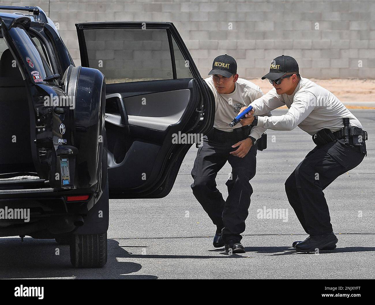 Law enforcement recruits Angel Zavala-Santana, left, and Ramon Alcala ...