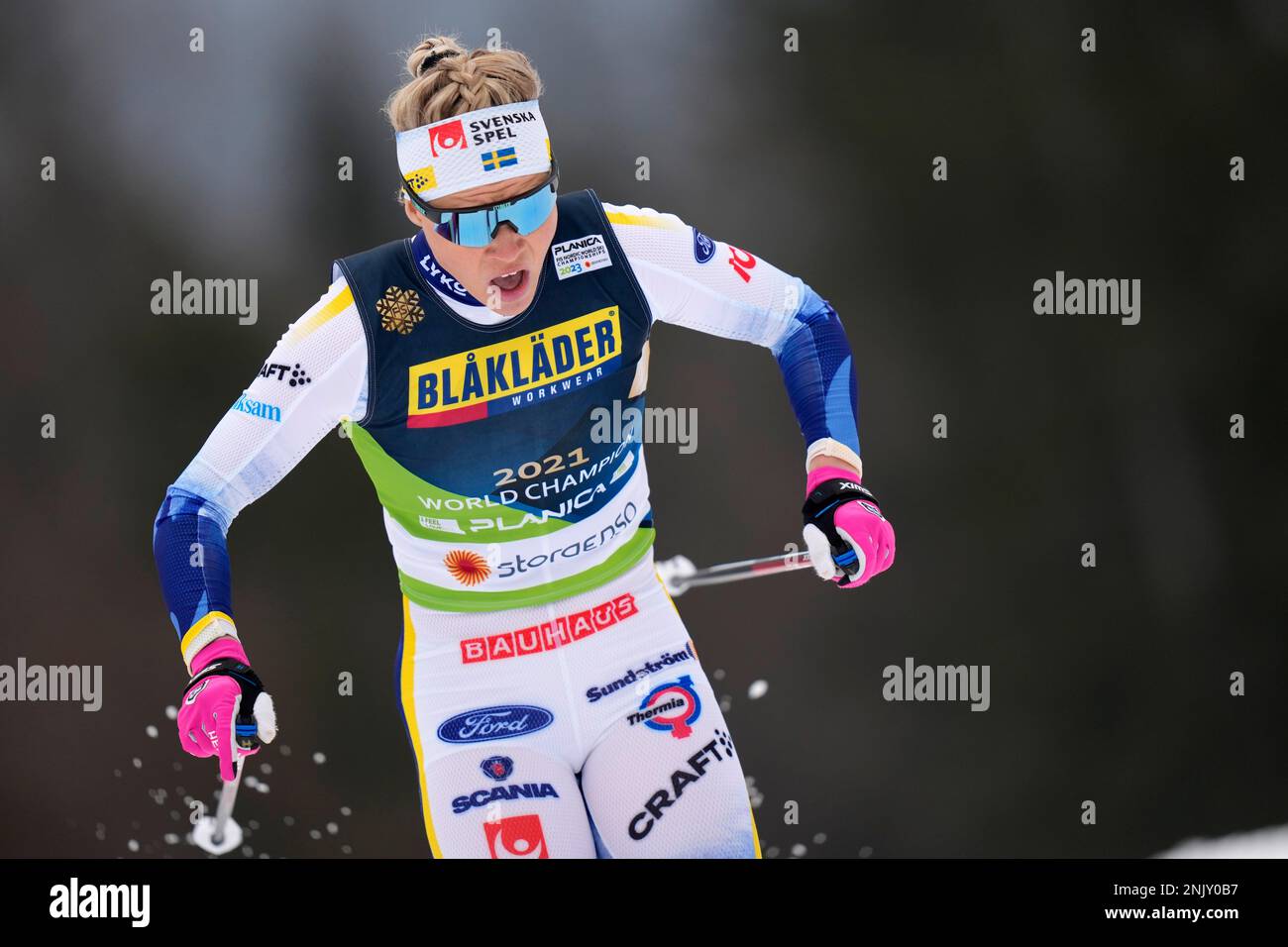 Sweden's Jonna Sundling competes during the Women's Sprint ...
