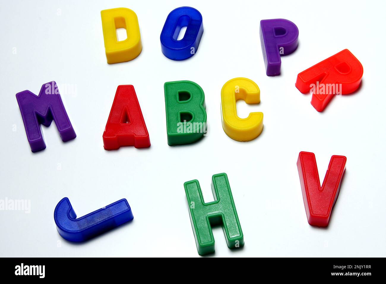colourful characters around the ABC Stock Photo - Alamy