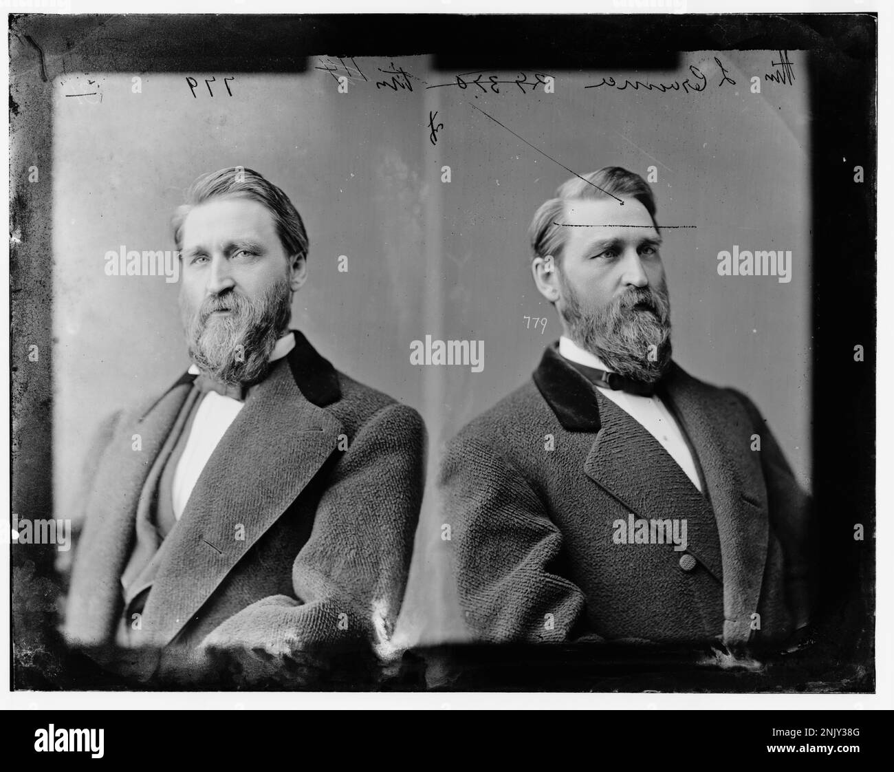 Portrait of Lorenzo Crounse, a U.S. Army captain during the Civil War ...