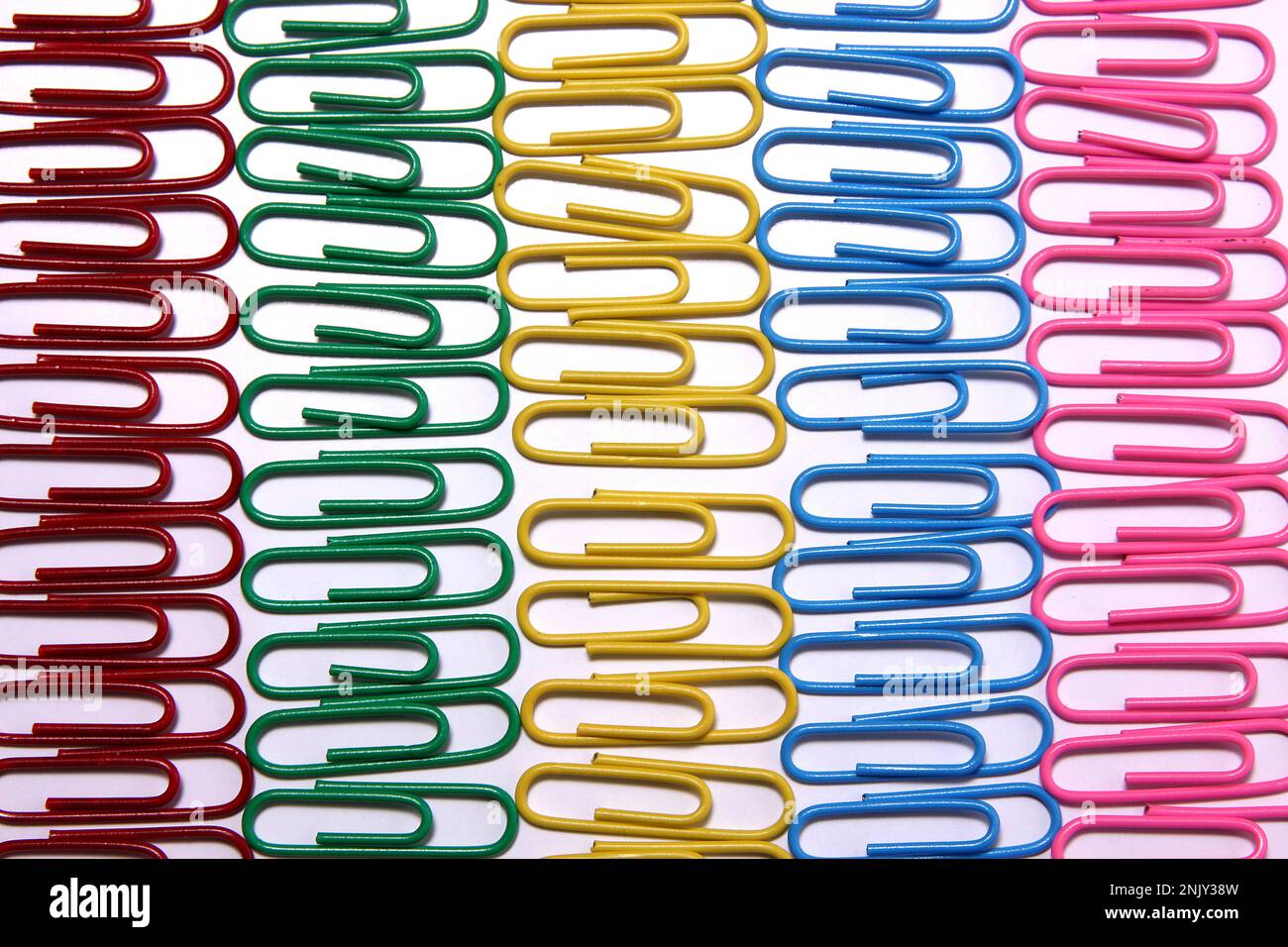 colourful paper clips, cutout Stock Photo - Alamy