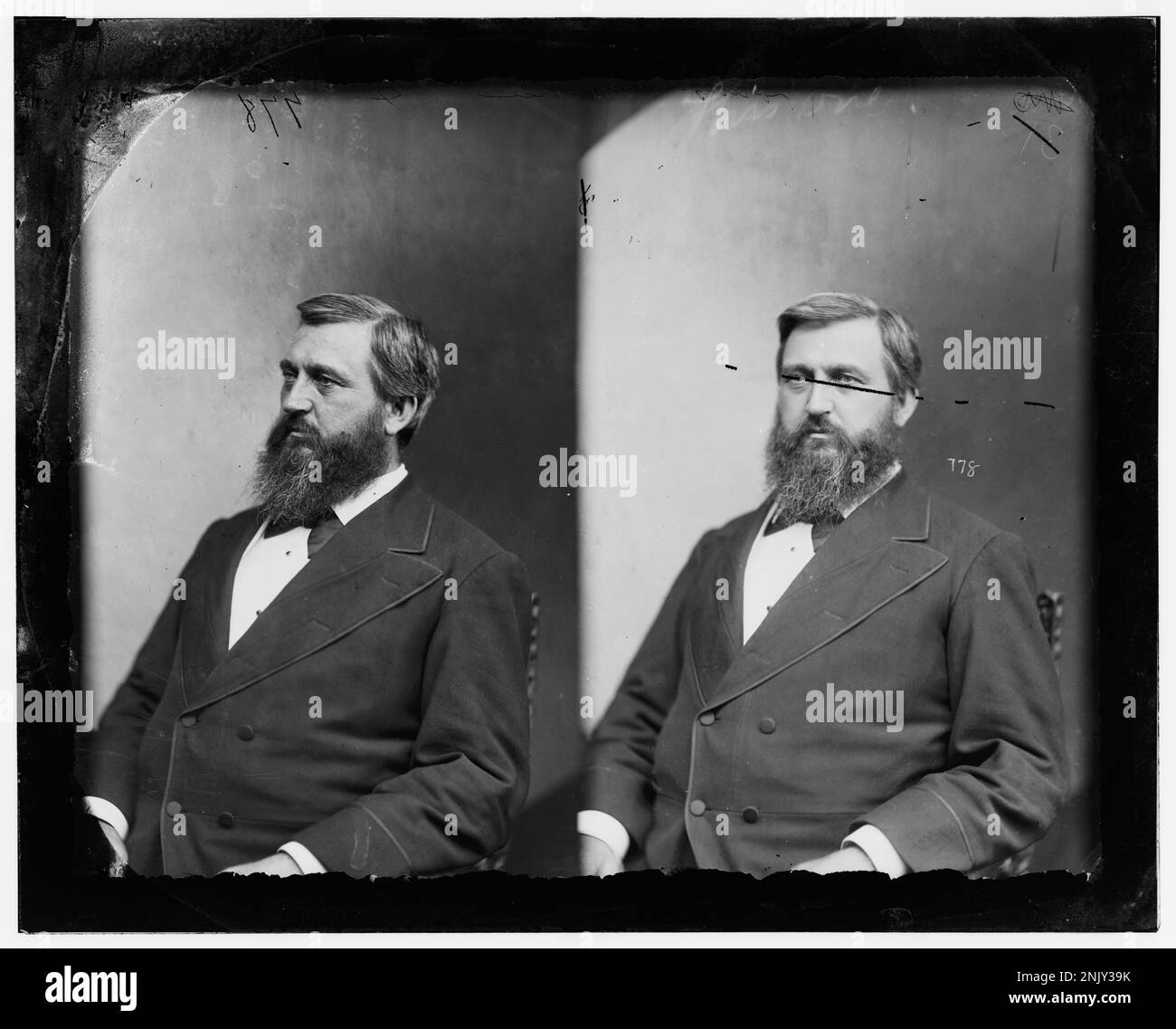 Portrait of Honorable Lorenzo Crounse, a political figure and Captain ...
