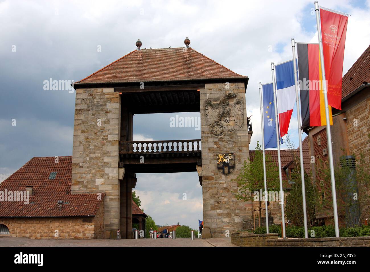 German wine gate hi-res stock photography and images - Alamy