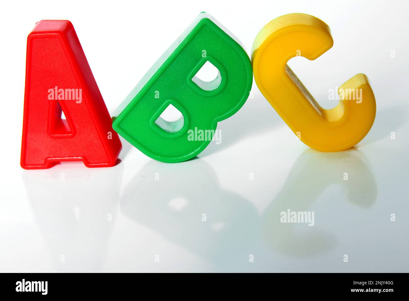 colourful characters building the ABC Stock Photo - Alamy