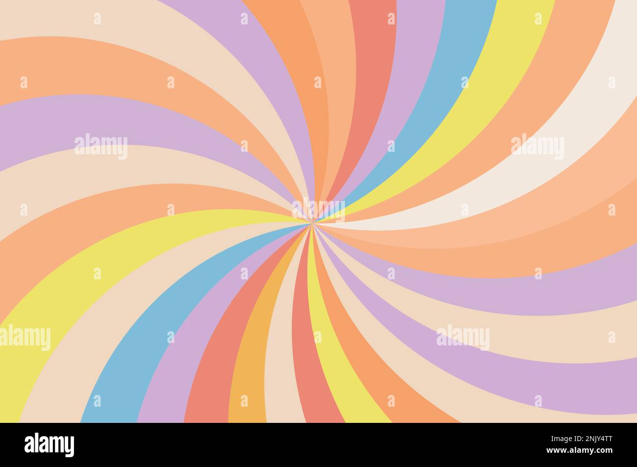 Groovy retro swirl sunburst with rays or stripes in the center retro ...