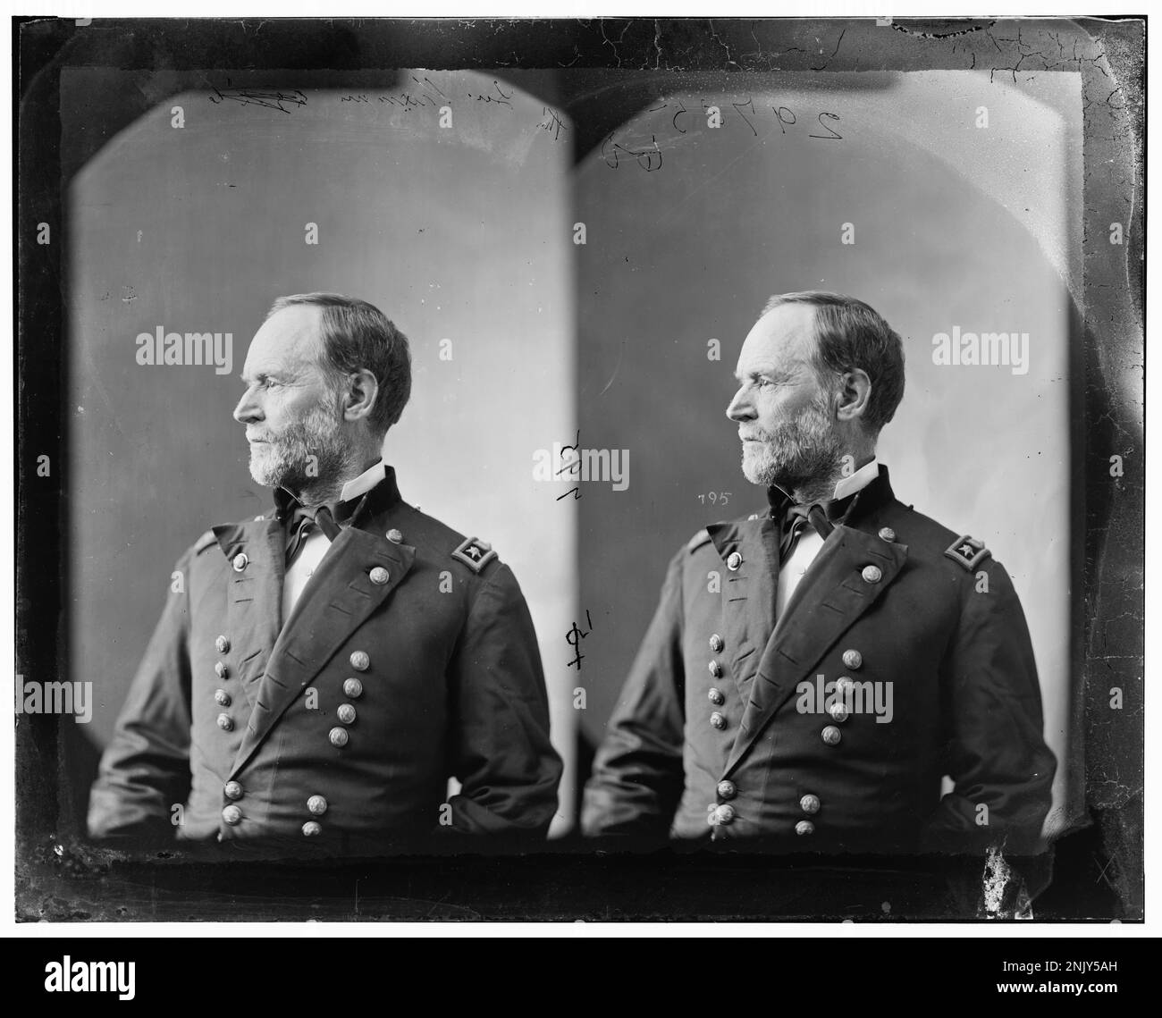 Portrait of General William T. Sherman, a prominent Union general ...