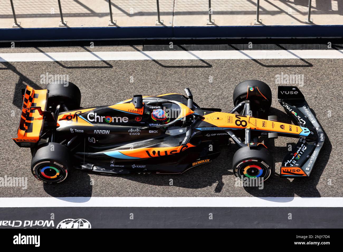 Sakhir, Bahrain. 23rd February 2023. Oscar Piastri (AUS) McLaren MCL60 ...