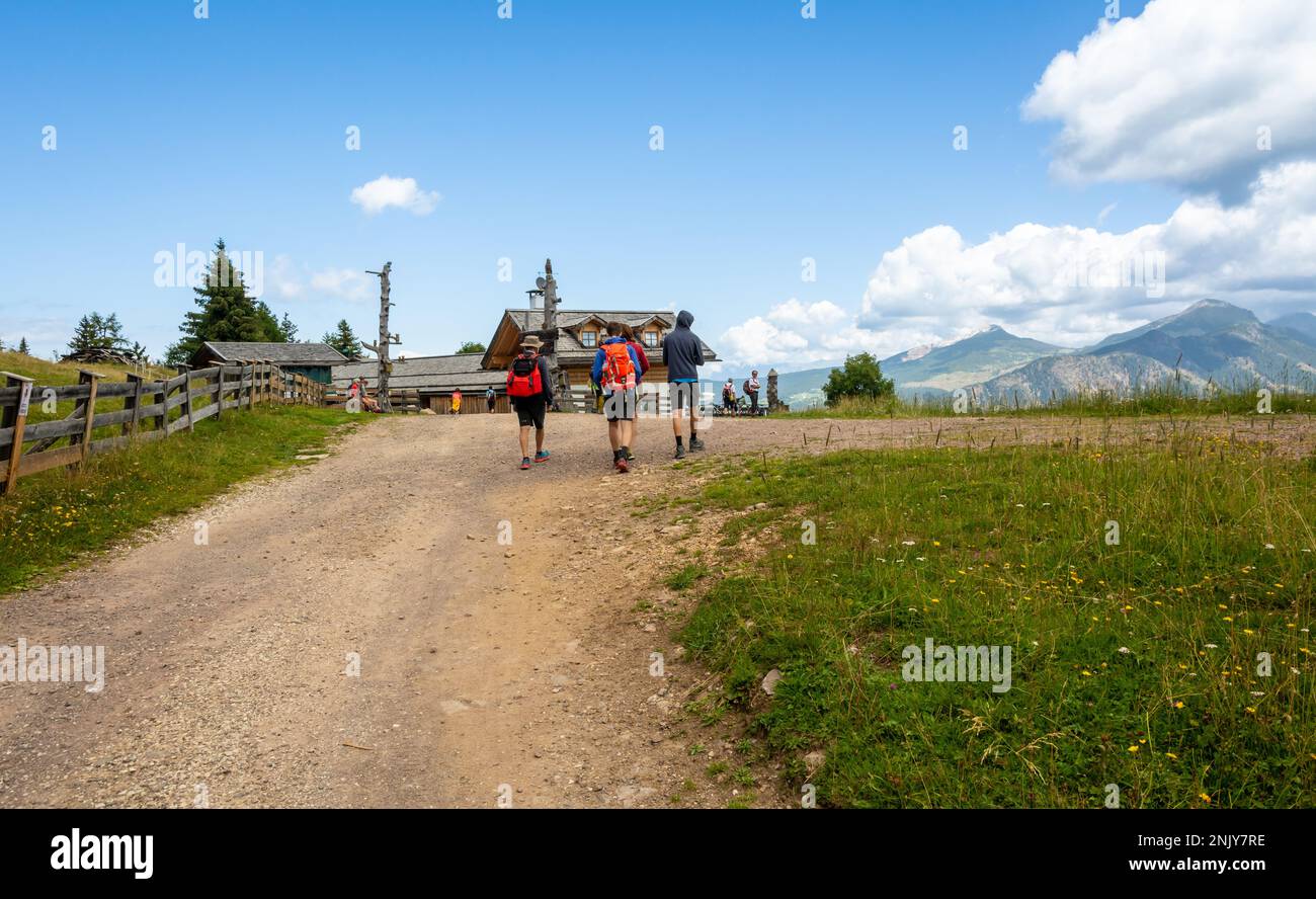 Horn alm at the Trudner Horn Nature Park (Italian: Parco naturale Monte ...