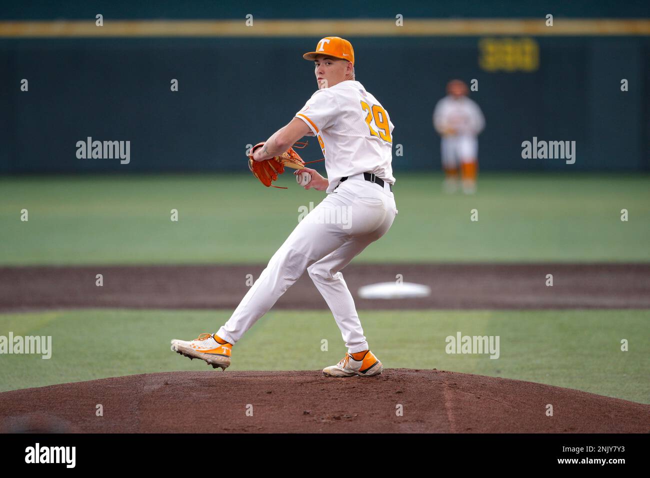 Tennessee Volunteers starting pitcher Blade Tidwell (29) in action ...