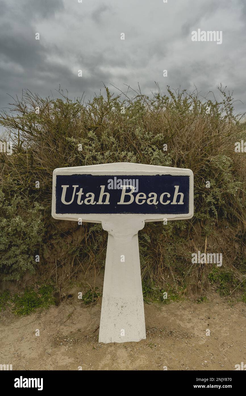 Utah beach landingsmuseum, monuments from the divisions who fought on ...