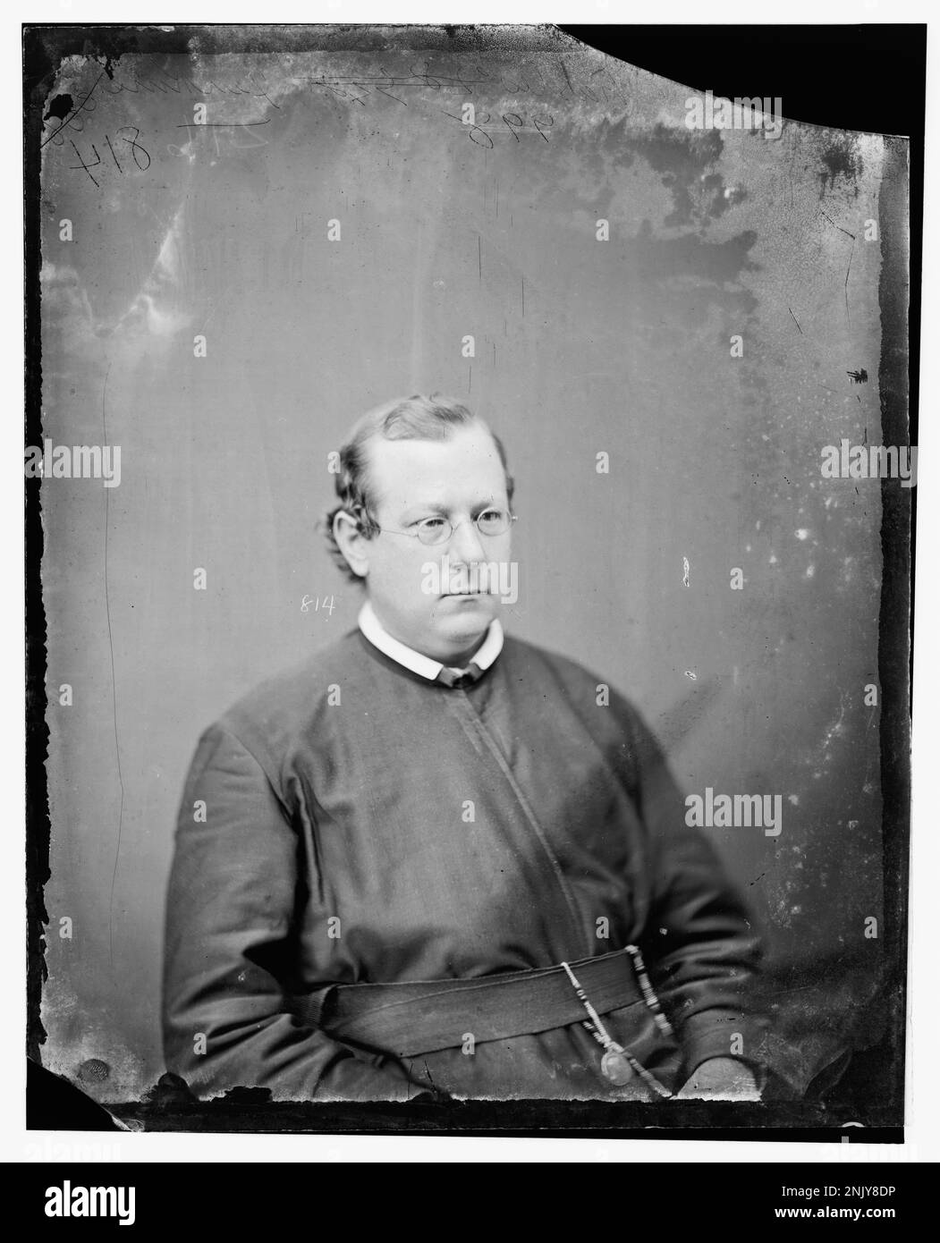 Portrait of Father Jenkins, a religious figure, captured in the Brady ...