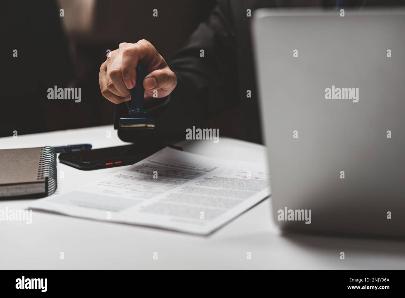 Work permit stamp hi-res stock photography and images - Alamy