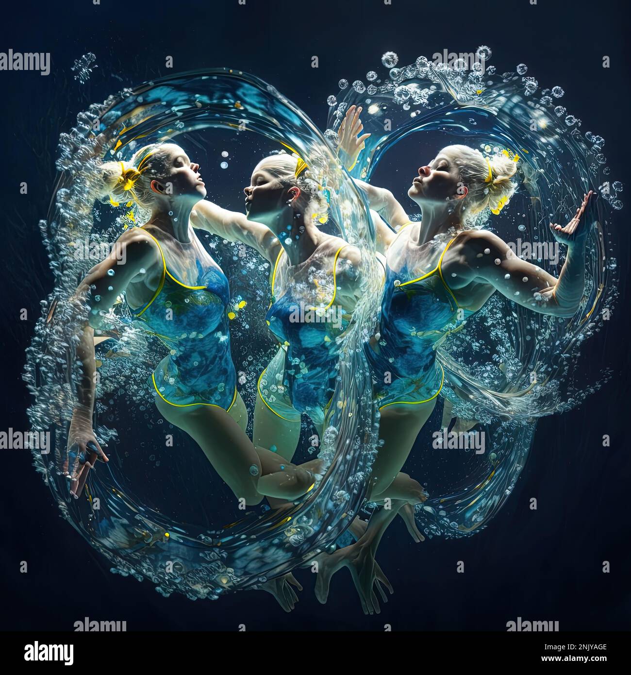 Synchronized swimming routine hi-res stock photography and images - Alamy