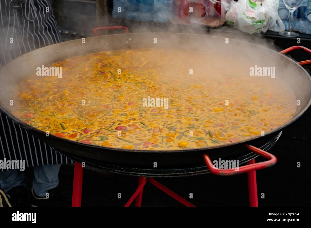Cooking paella in huge hi-res stock photography and images - Alamy