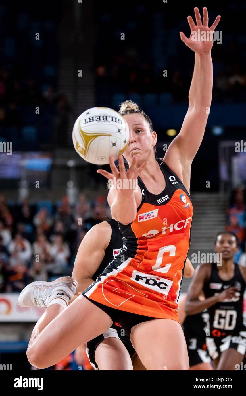 SYDNEY, AUSTRALIA - JUNE 19: Jamie-Lee Price of the Giants Netball ...