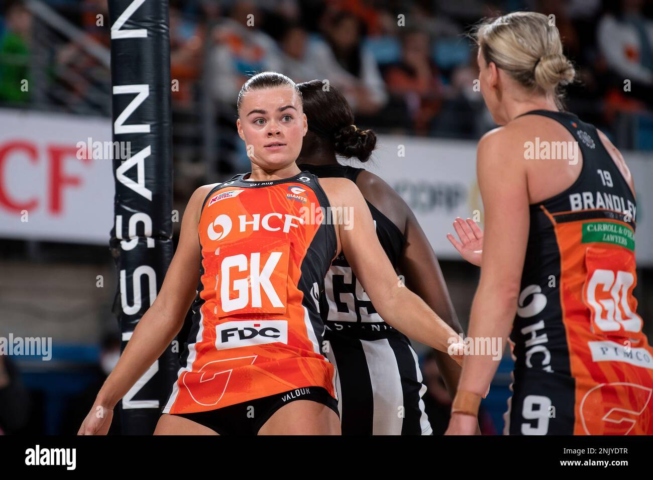 SYDNEY, AUSTRALIA - JUNE 19: Matilda McDonell of the Giants Netball ...