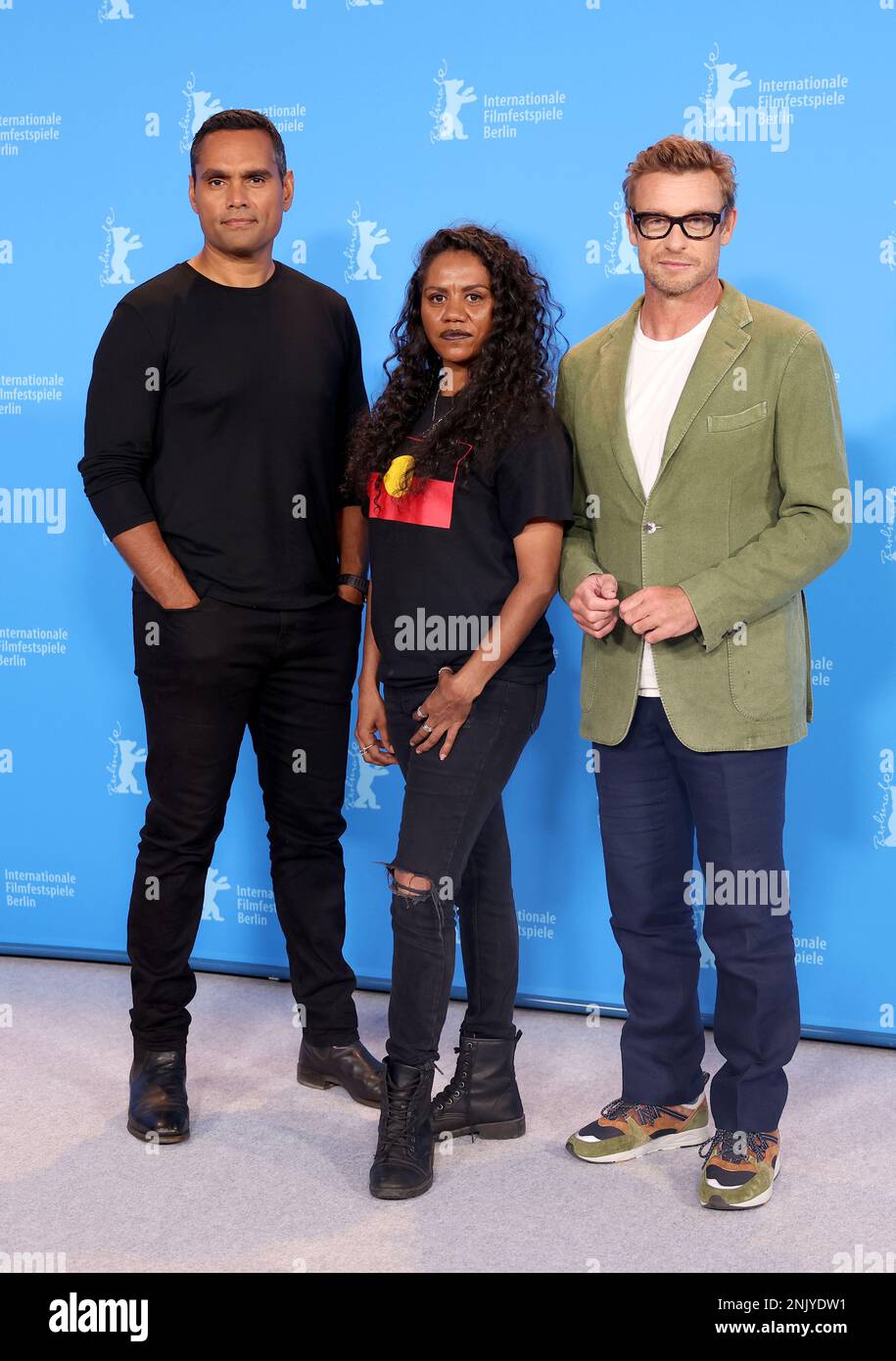 Berlin, Germany. 23rd Feb, 2023. Rob Collins (l-r), actor, Natasha ...