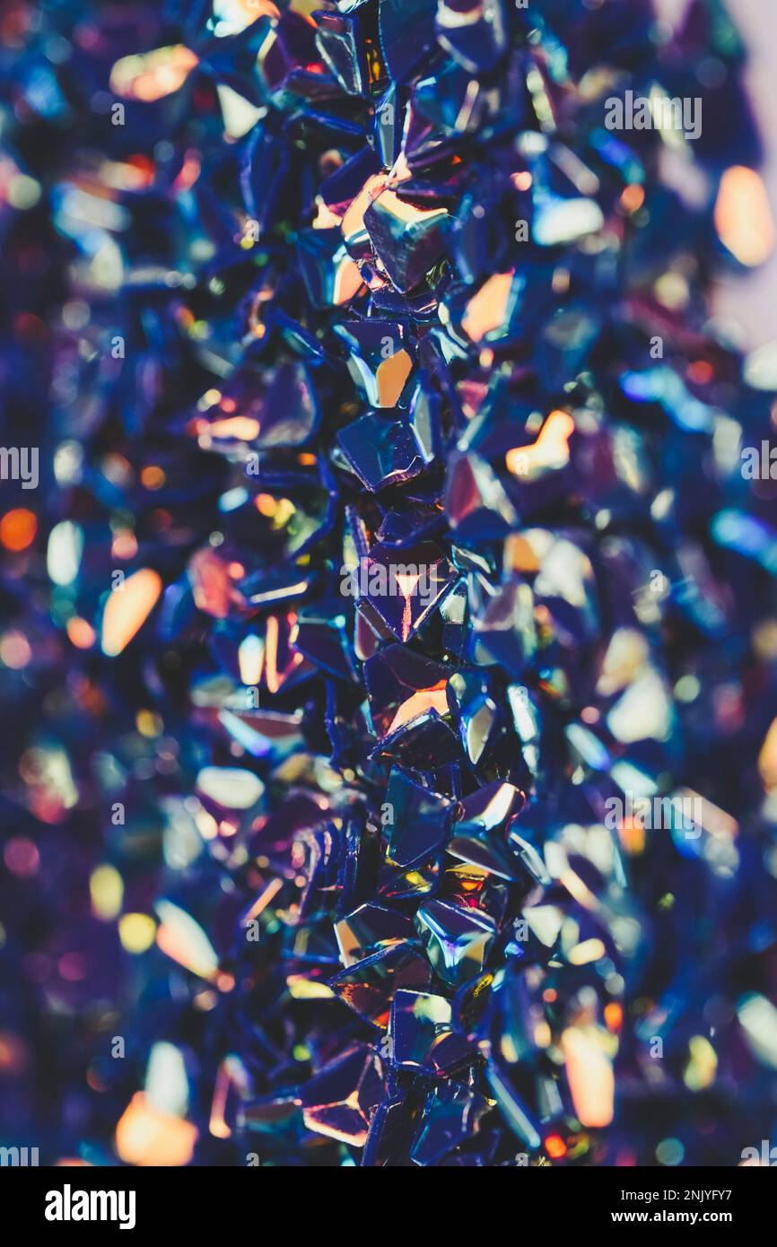 Full frame background of various colorful diamond grains with shiny ...