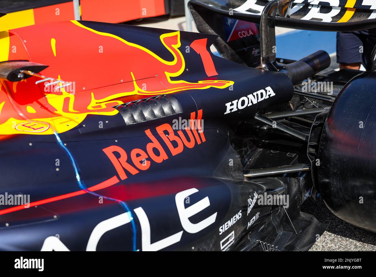 Sakhir, Bahrain - 23/02/2023, Technical details of the Red Bull Racing ...
