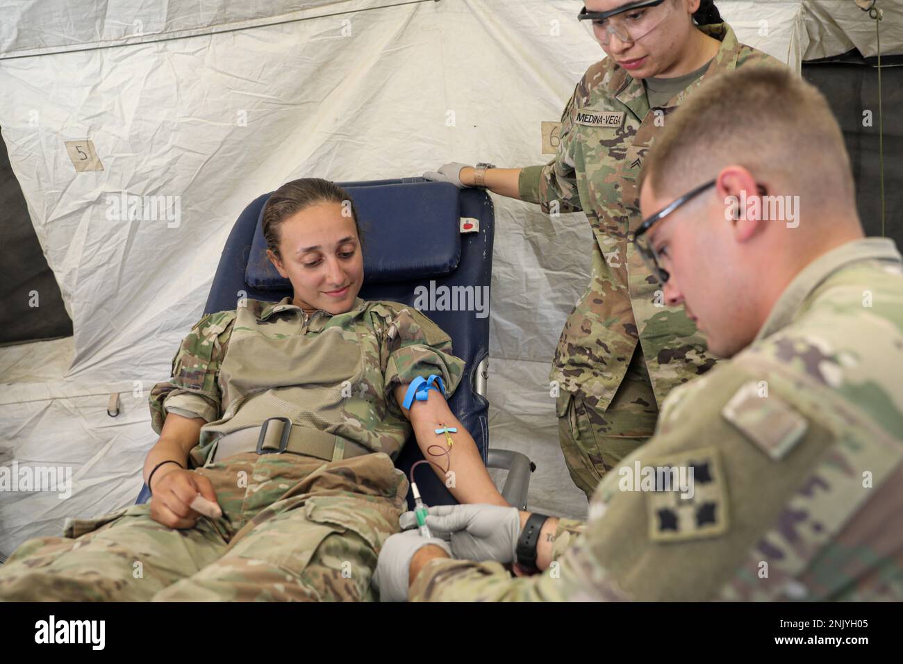 U.S. Army Spc. Hayden Hutto, a medic assigned to Charlie Medical ...