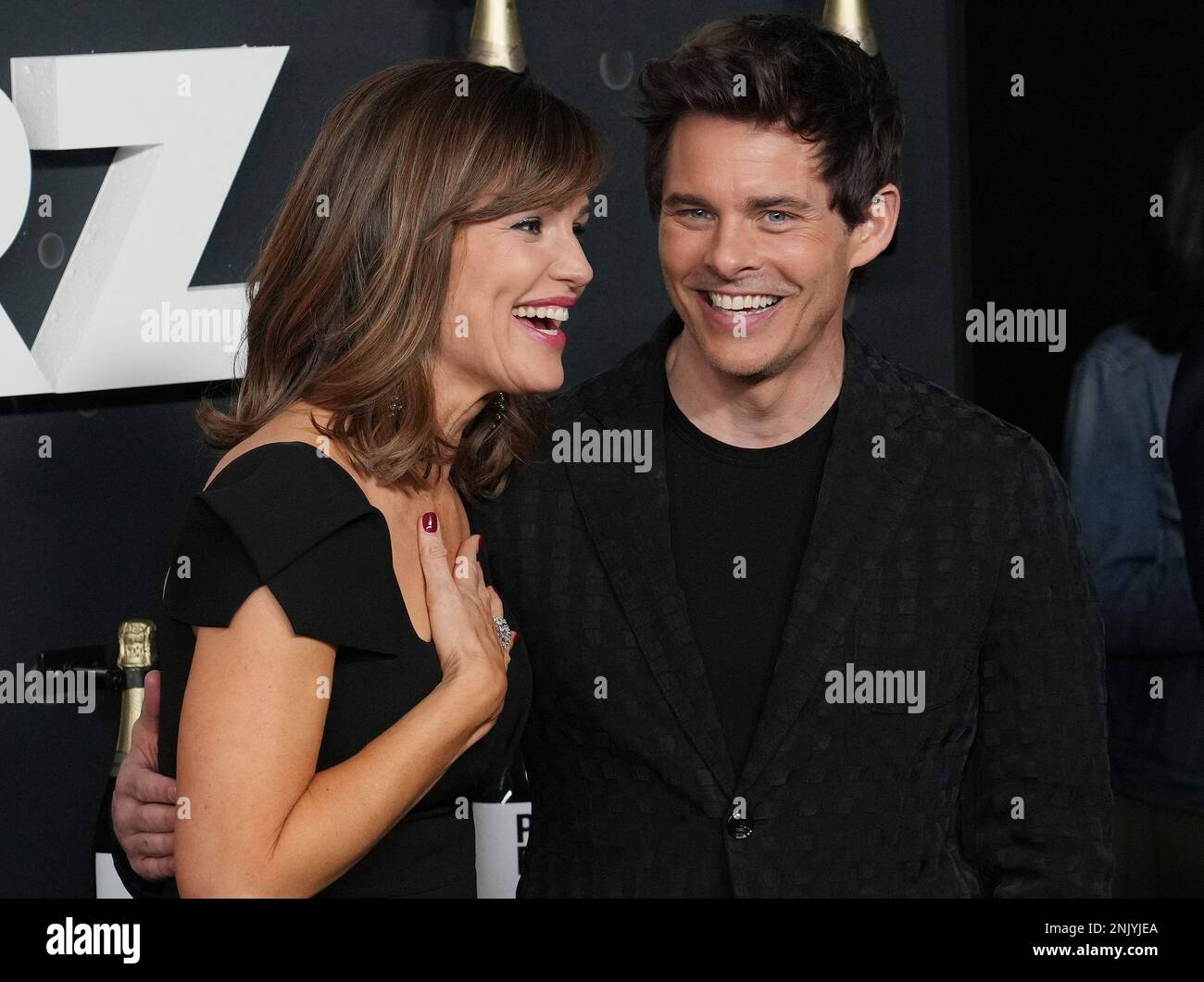 Westwood, CA, February 22, 2023. (L-R) Jennifer Garner and James ...