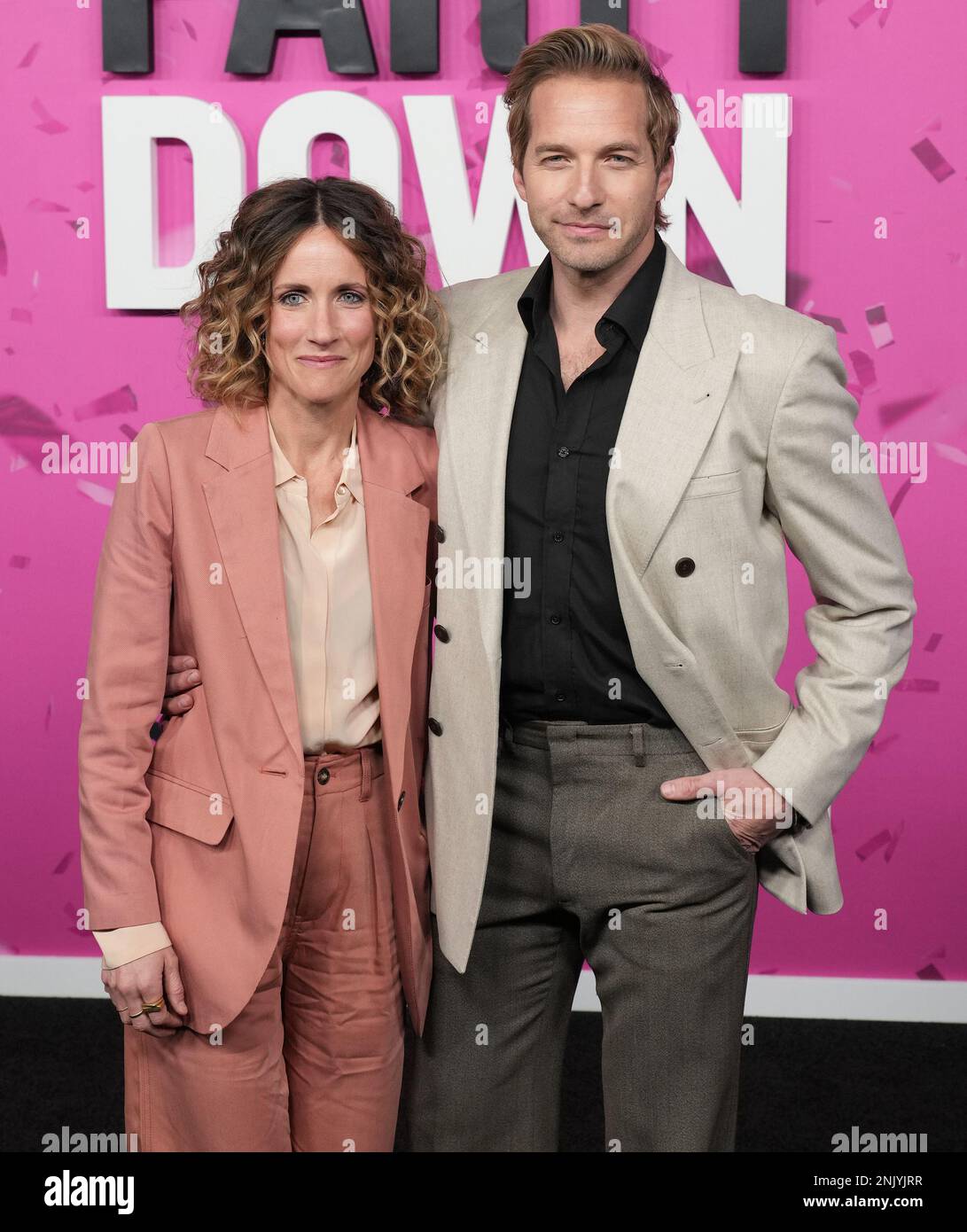 Westwood, CA, February 22, 2023. (L-R) Amy Russell and Ryan Hansen at ...