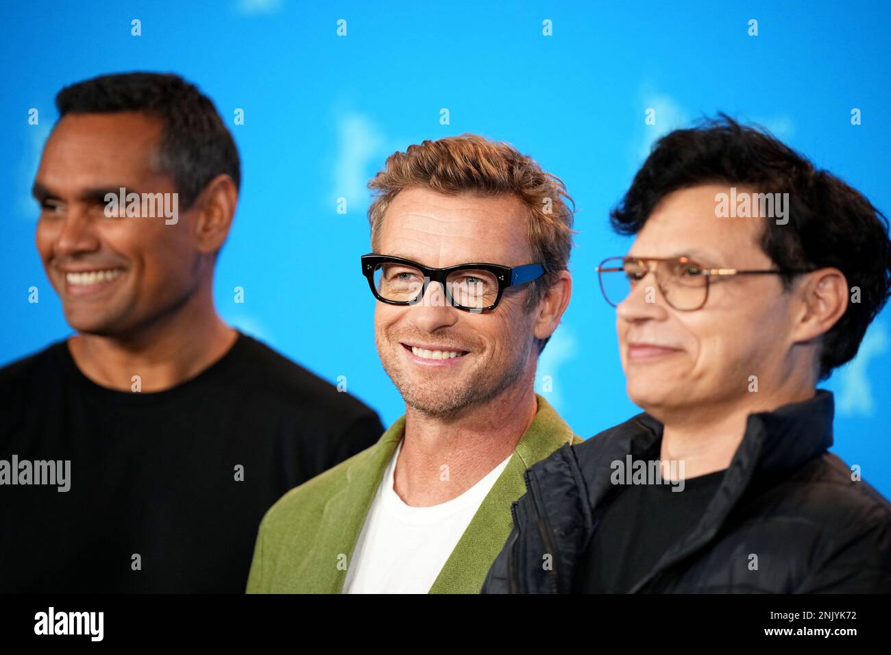 Berlin, Germany. 23rd Feb, 2023. Rob Collins (l-r), actor, and Simon ...