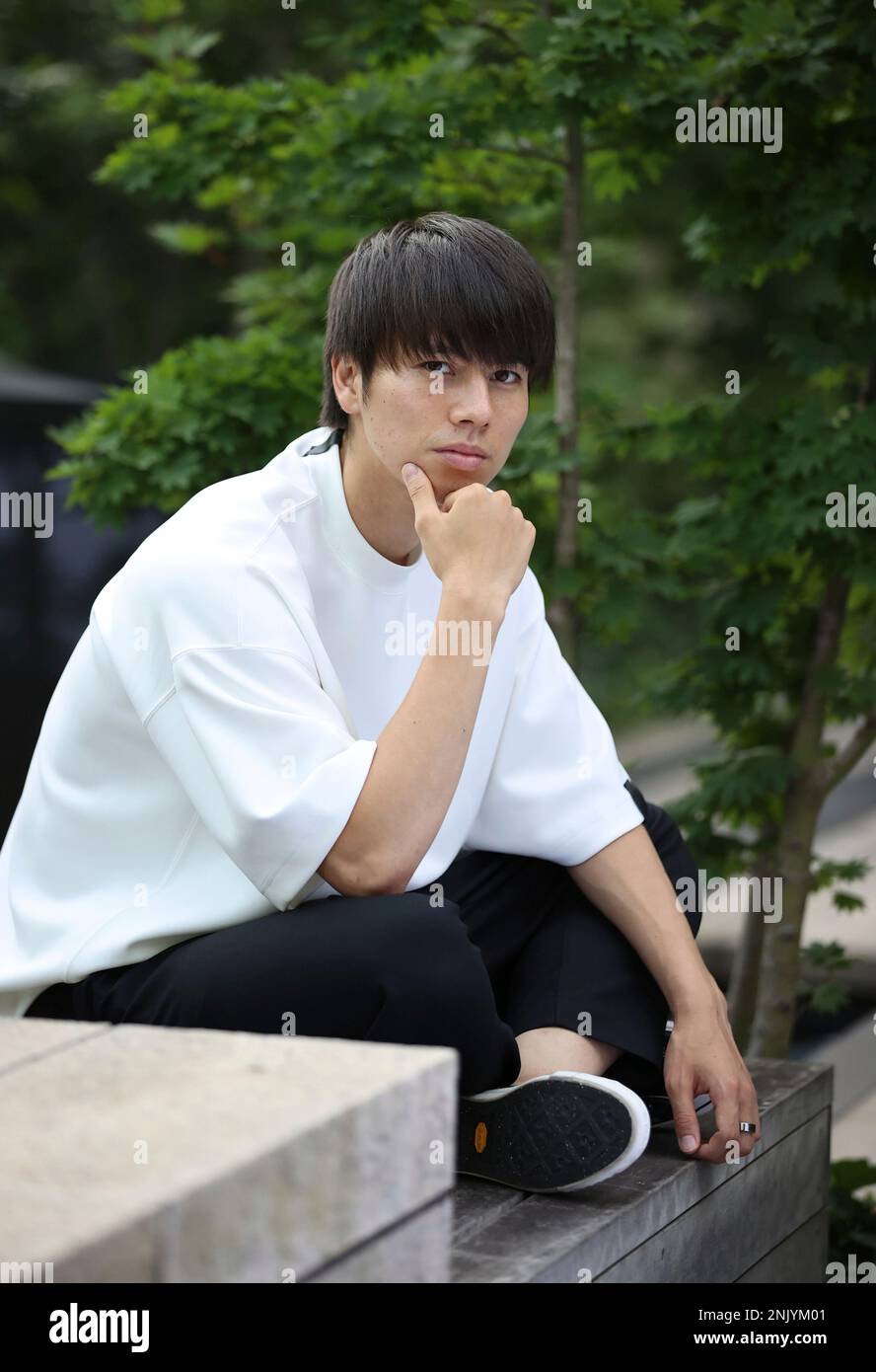 Ao Tanaka poses for a photo in Tokyo on June 17, 2022. 23-year-old ...